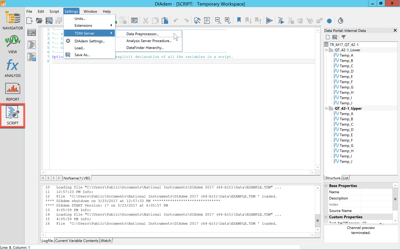 How to Set Up a Preprocessing Routine for DataFinder Server - National ...